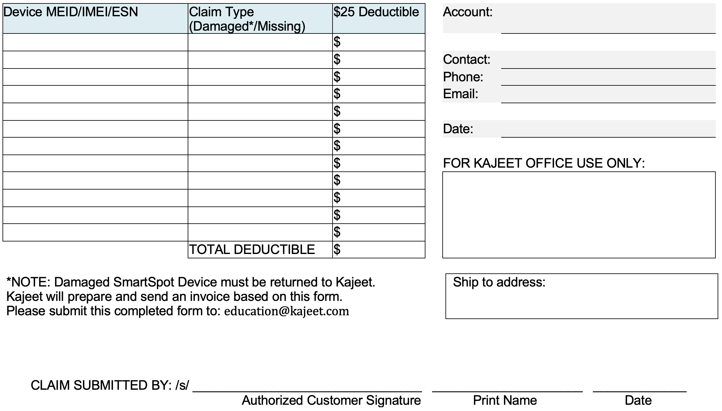 Kajeet Sentinel Terms of Use